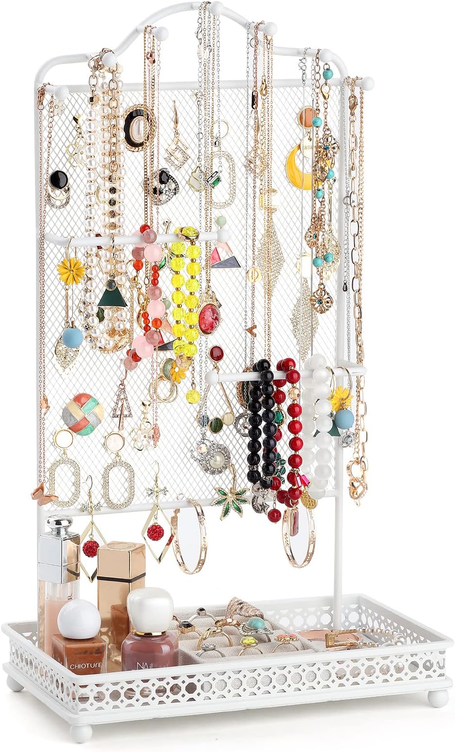 Amazon.com: Purpeak Acrylic Earring Holder Stand Rainbow Acrylic ...