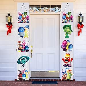 Amazon.com: YCPTY Inside Out Porch Sign Door Banner,Inside Out Birthday ...