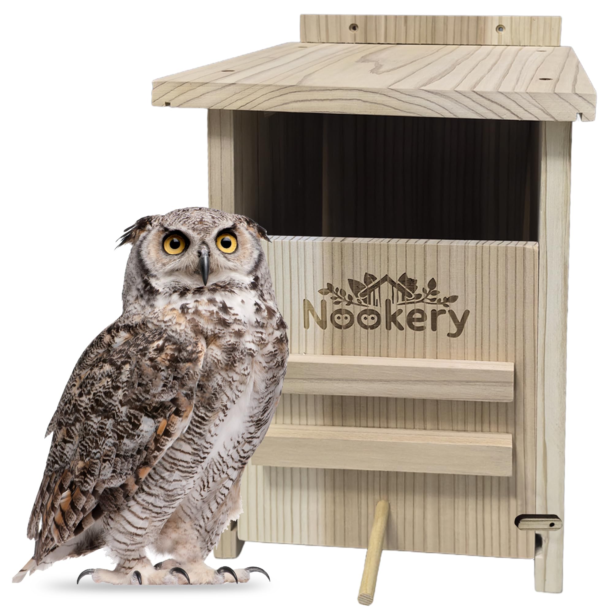 Amazon.com: Owl House for Outdoors – Premium Large Cedar Nesting Box ...