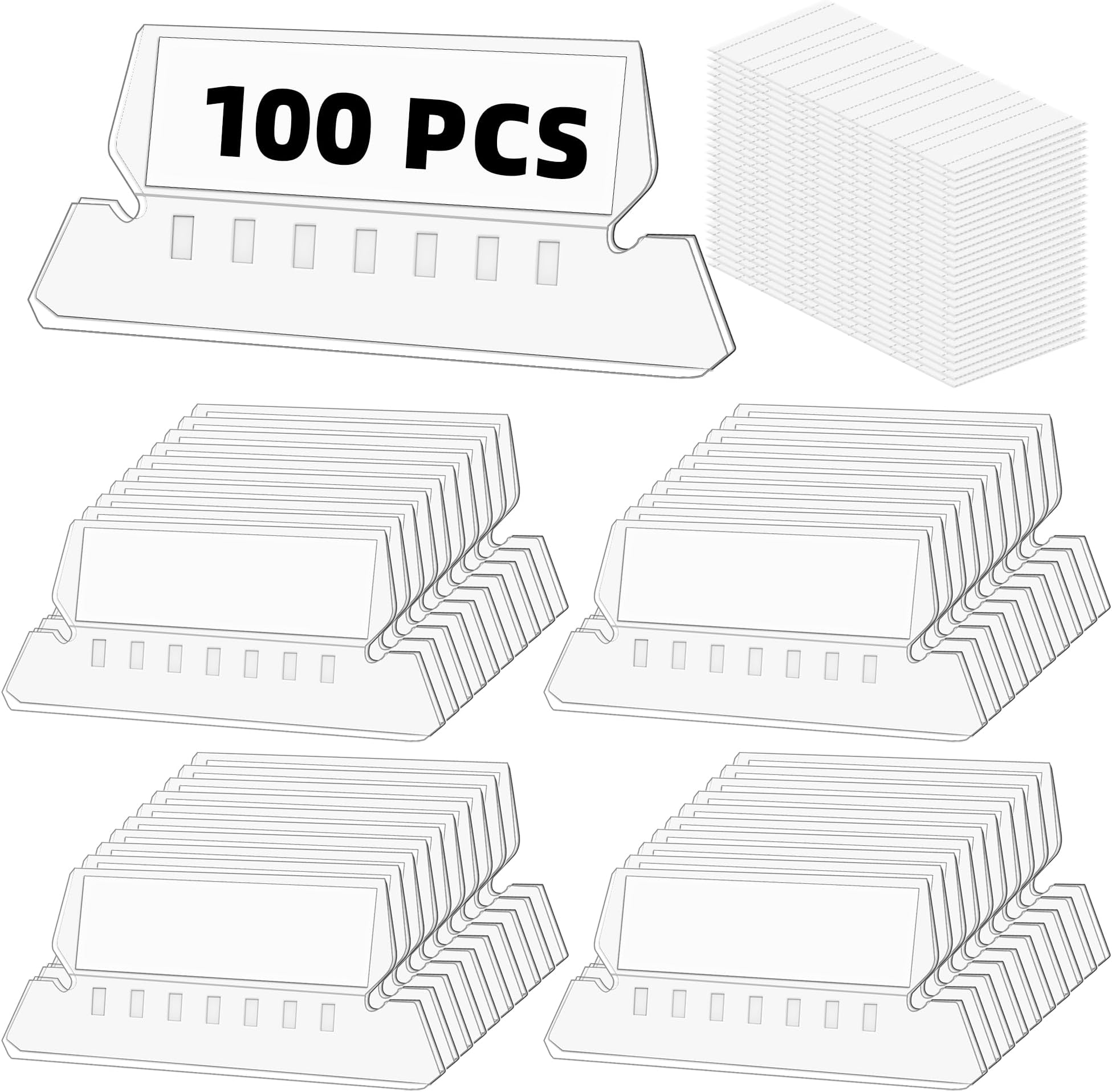 Amazon.com : File Folder Tabs, SUNEE 100 Sets Hanging File Folder ...