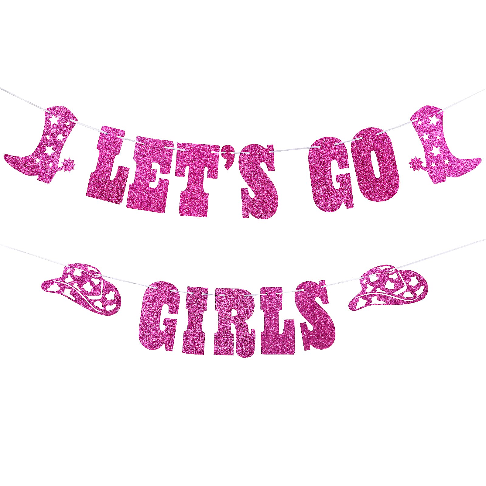 Amazon.com: Western Cowgirl Party Decoration,Lets Go Girls Bachelorette ...