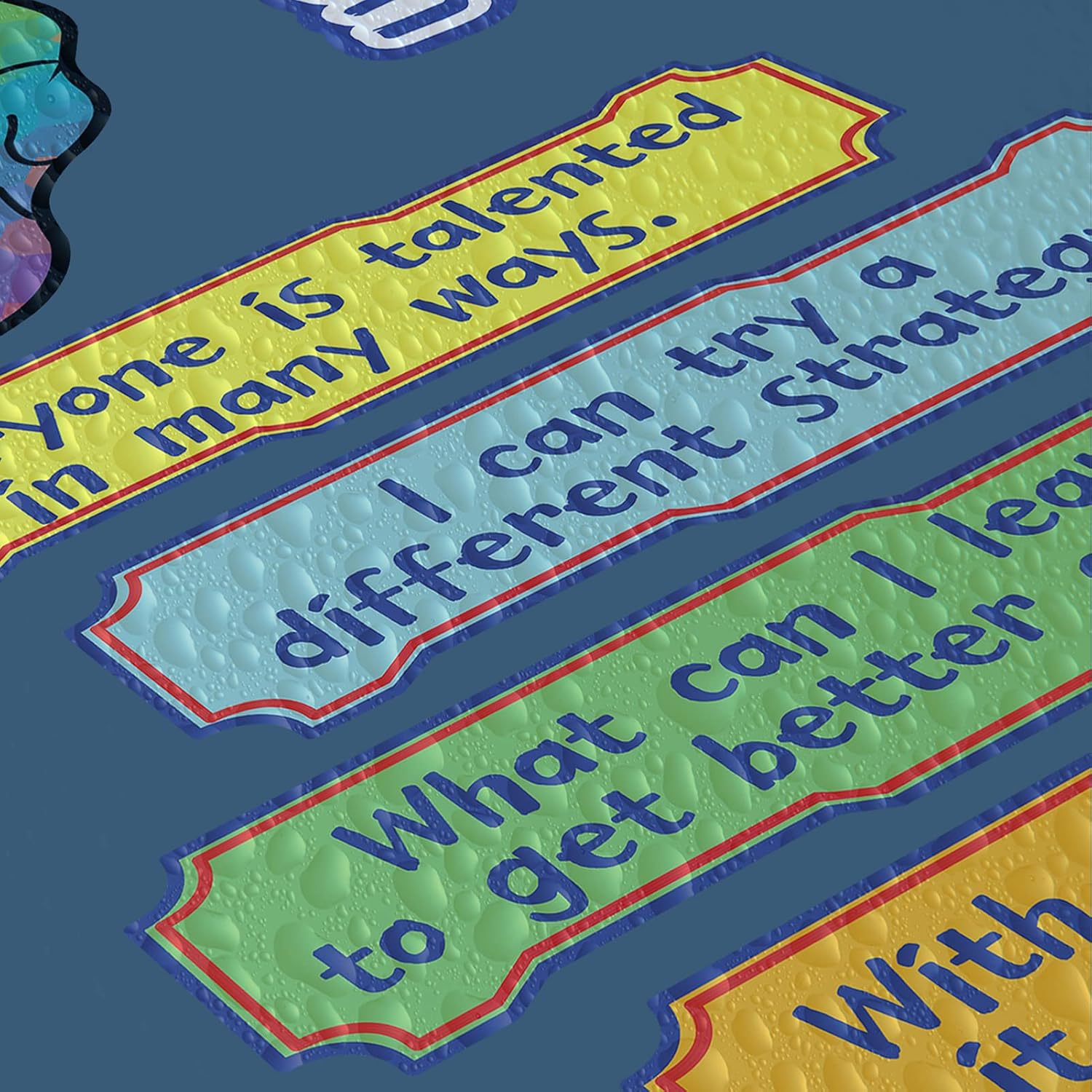 Motivational Growth Mindset Posters for Classroom, 22 Pieces Set in ...