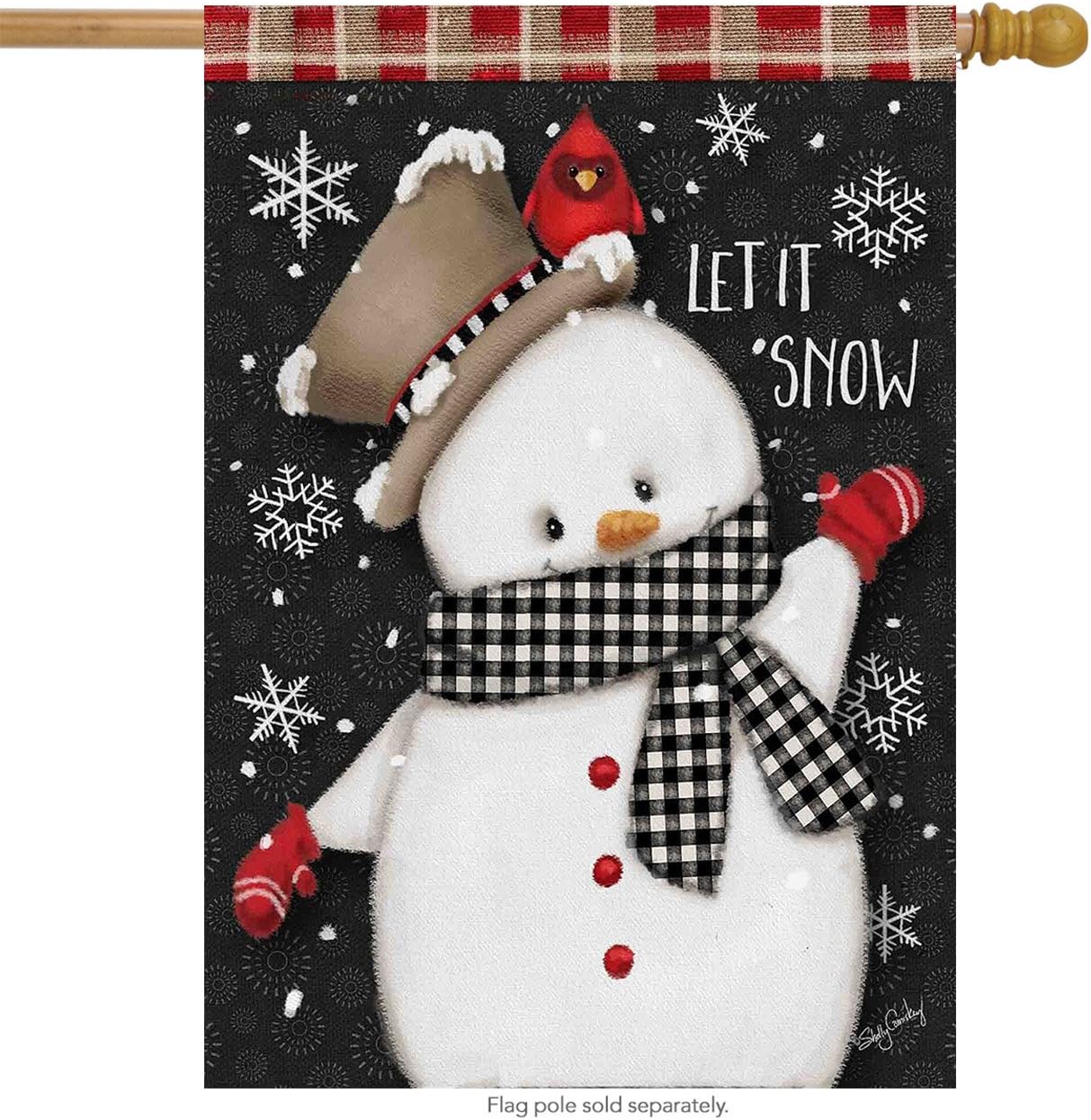 Amazon.com : Briarwood Lane Celebrate Winter Snowman Primitive House ...