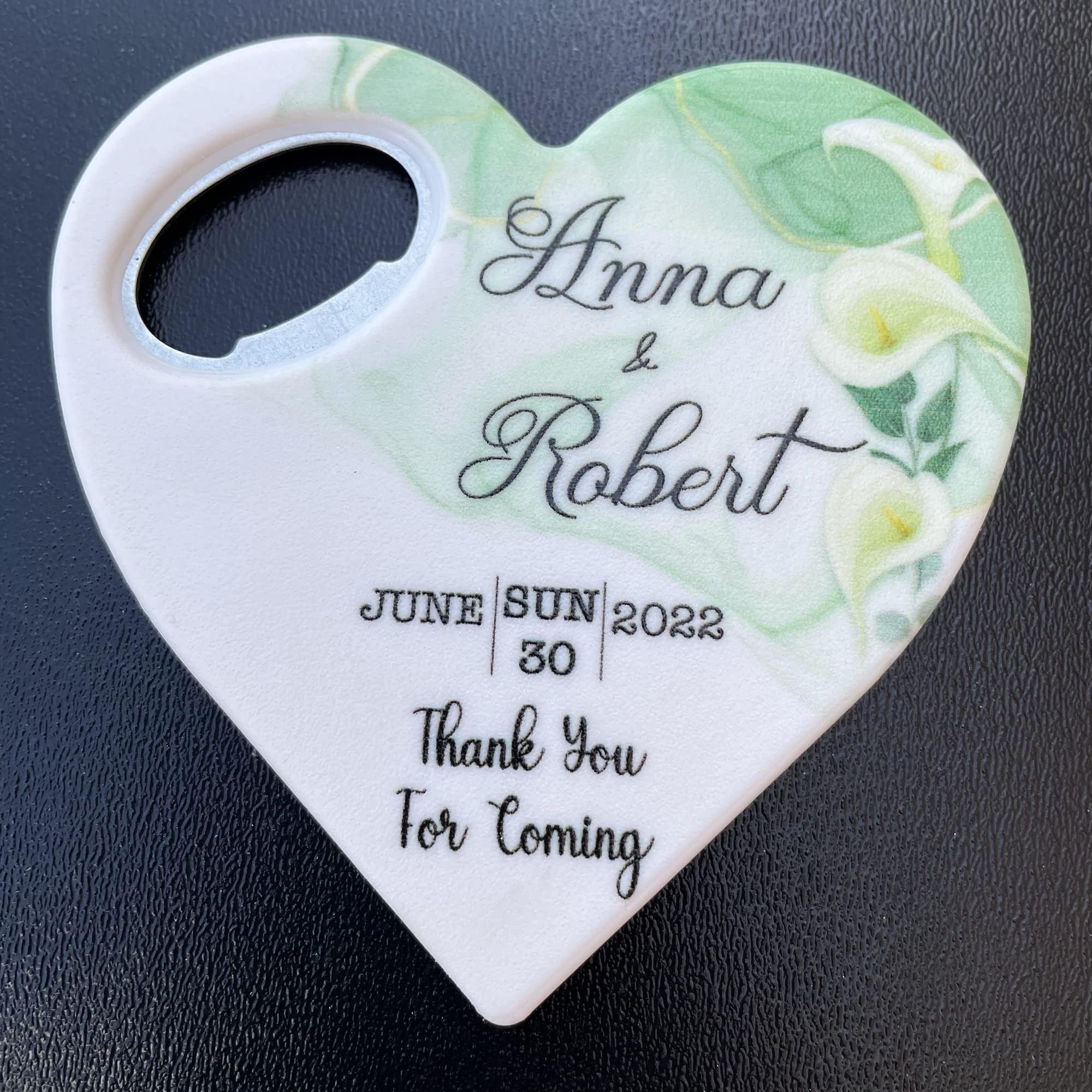 Amazon.com: Personalized Magnets, Custom Round Magnets for Wedding ...
