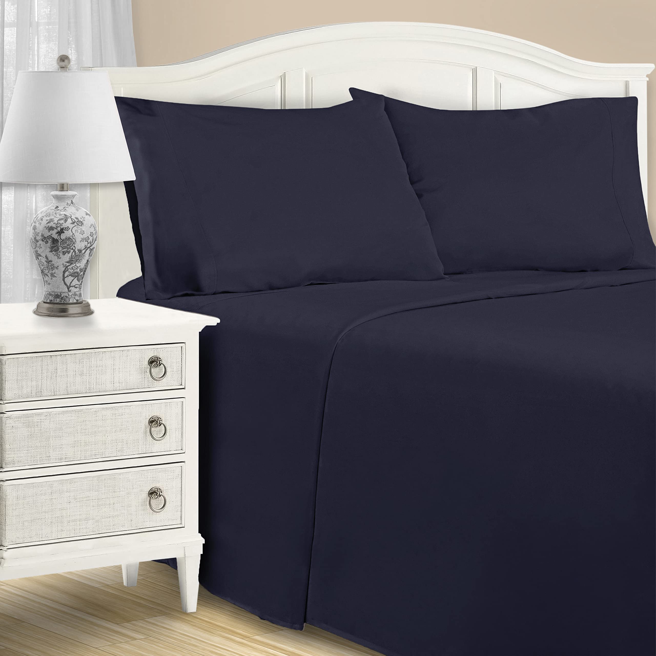Amazon.com: Superior Cotton Blend 600 Thread Count Bed Sheet Set, Daily ...