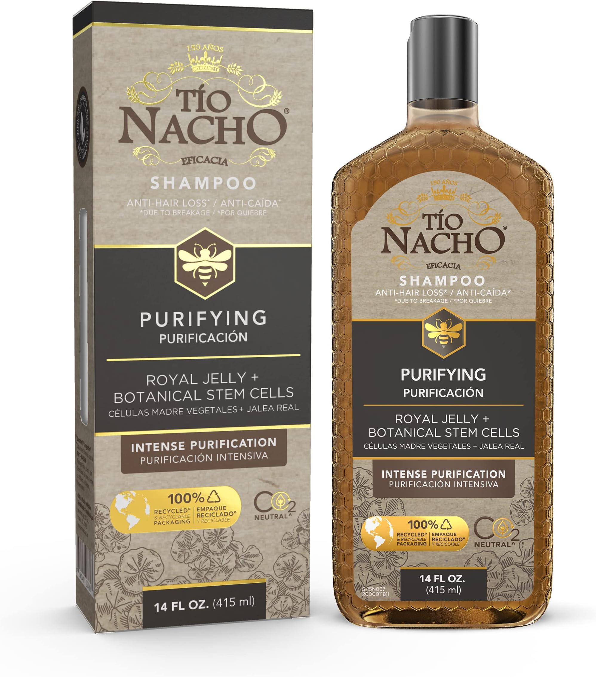 Amazon.com : Tio Nacho Shampoo, Purifying with Royal Jelly, Infused ...