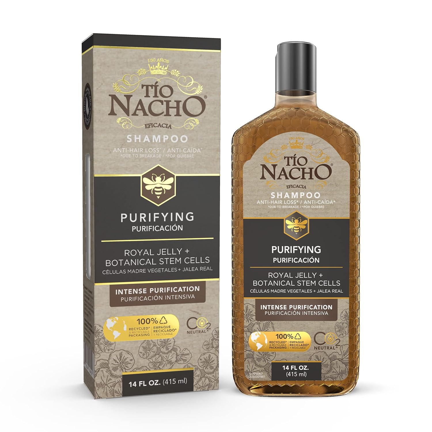 Amazon.com : Tio Nacho Shampoo, Purifying with Royal Jelly, Infused ...