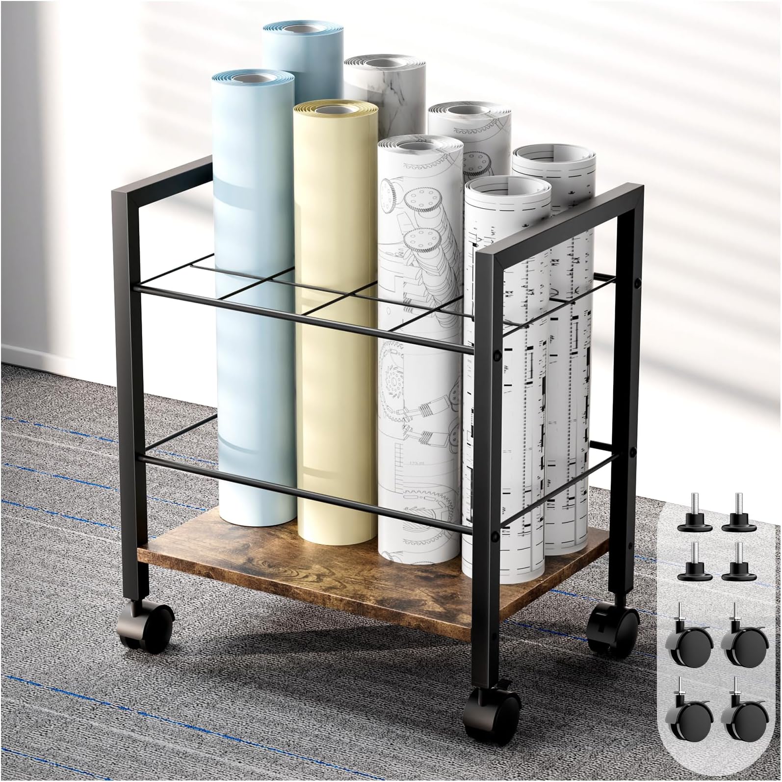 Amazon.com: HOYRR Blueprint Storage Rack,Blueprint Holder,Poster ...