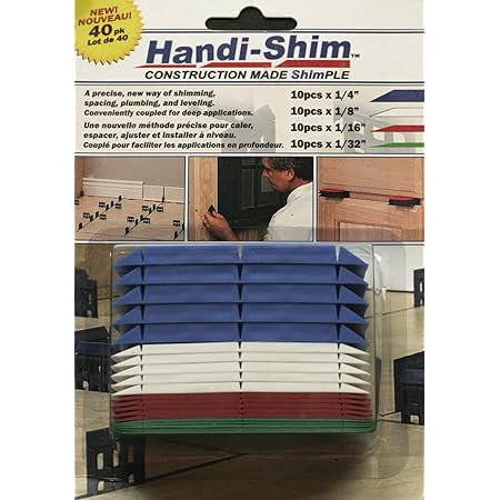 Amazon.com: Handi-Shim, White HS1840WH Plastic Construction Shims ...