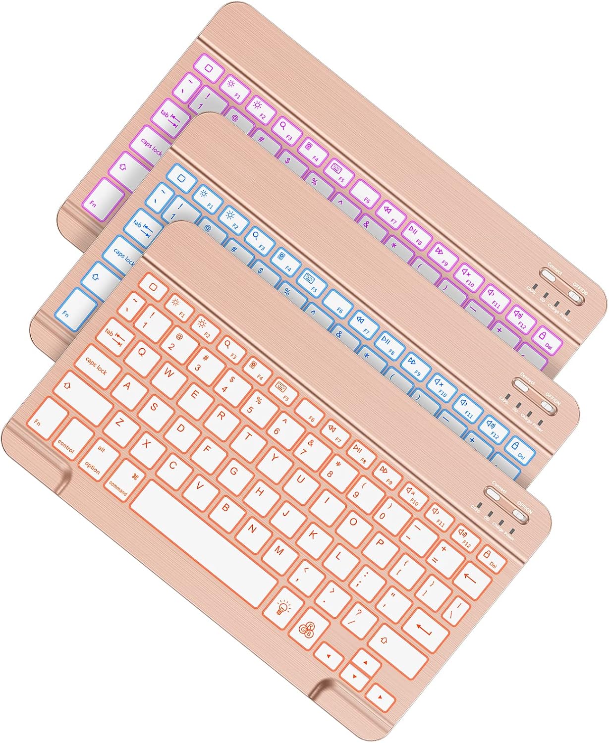 Amazon.com: OMOTON Teclado Bluetooth, teclado inalámbrico recargable ...