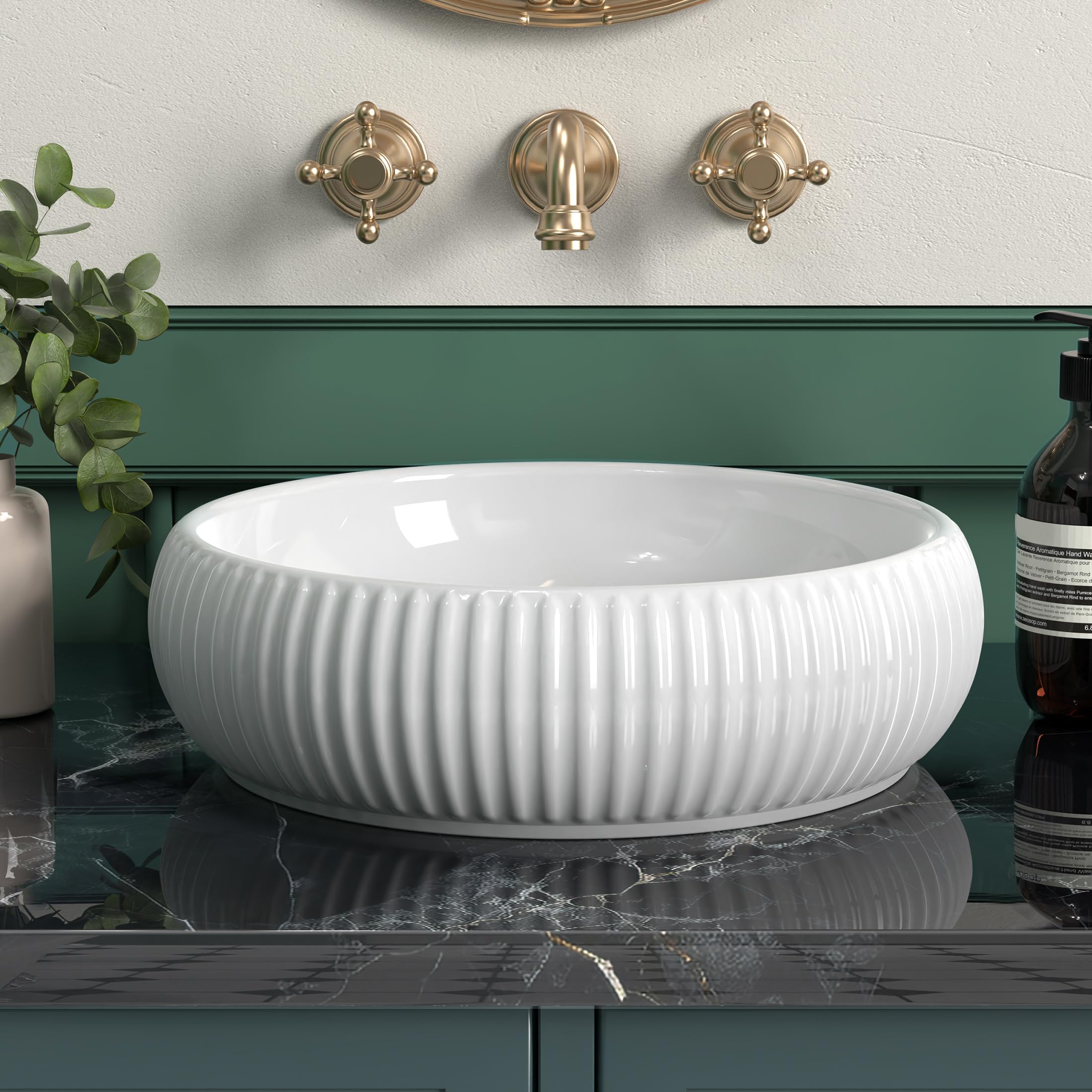 Snapklik.com : Kesink Bathroom Vessel Sink Above Counter, Bowl Sinks For Bathroom, Countertop ...