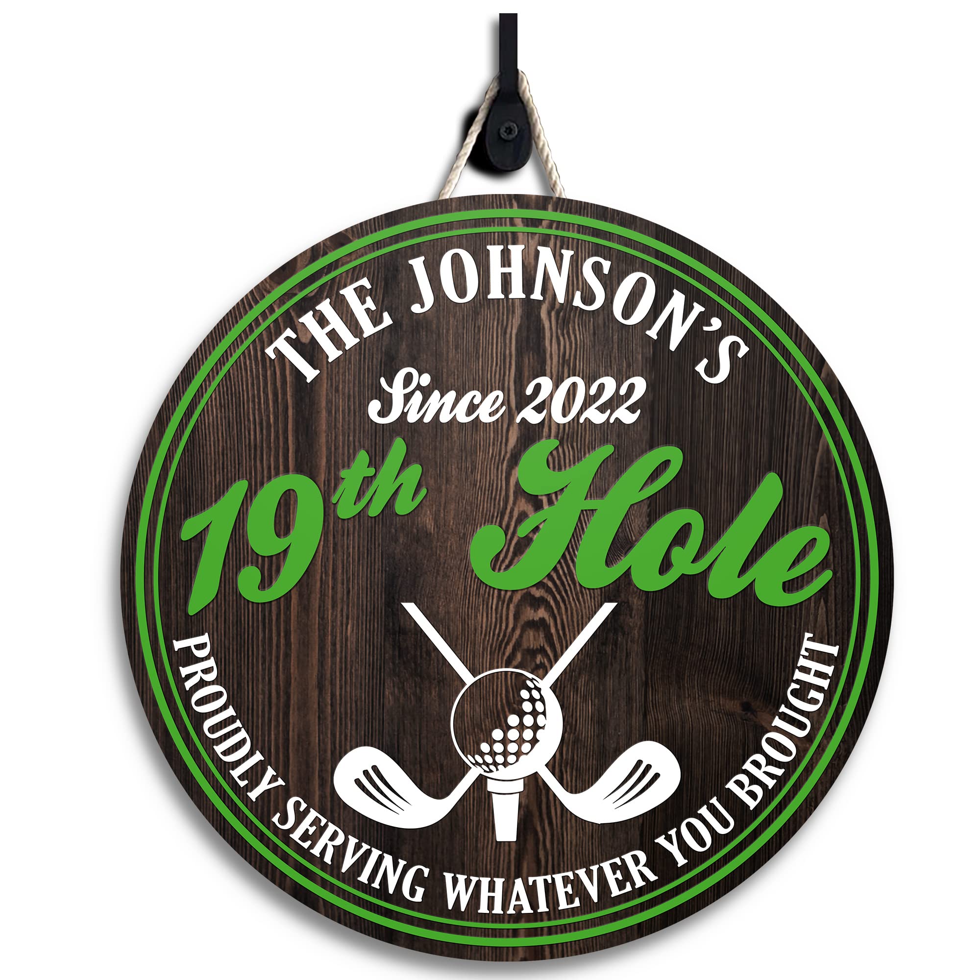 Golf Course Wood Signs