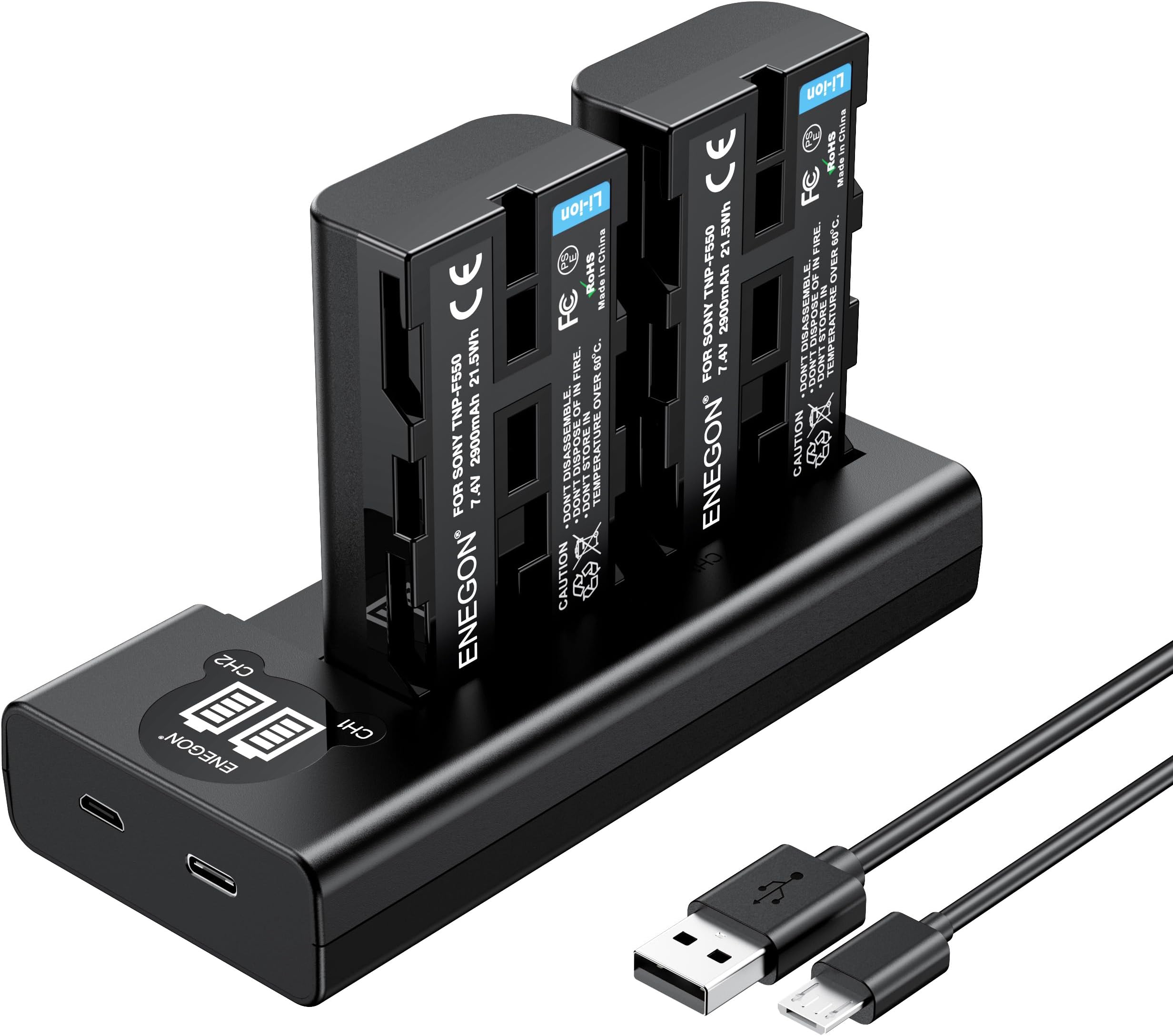 SMALLRIG Battery for Sony NP-F970 7800mAh and Charger for Sony NP-F970 ...