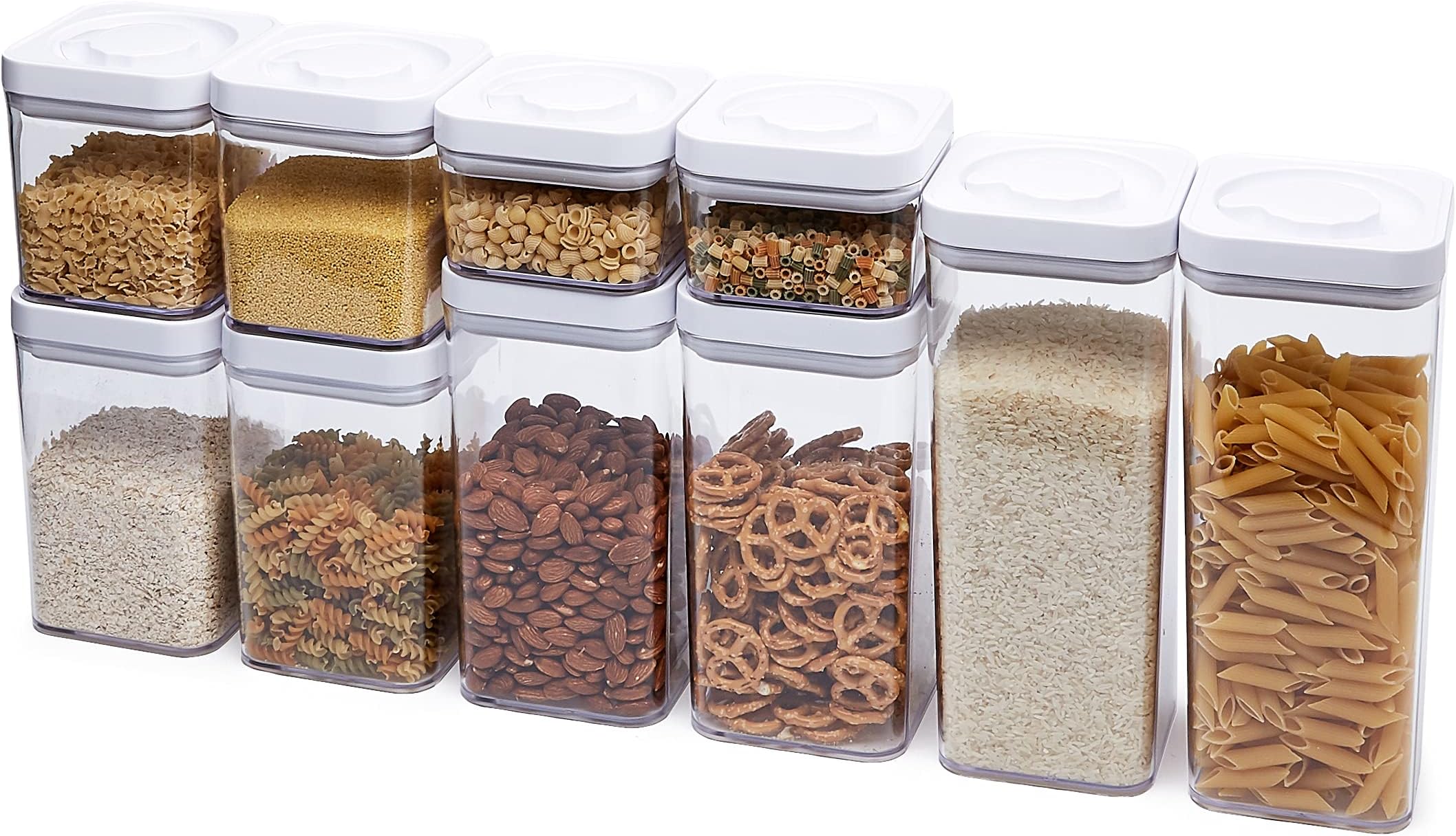 Amazon.com: 12 Pack Airtight Food Storage Container Set - Kitchen ...