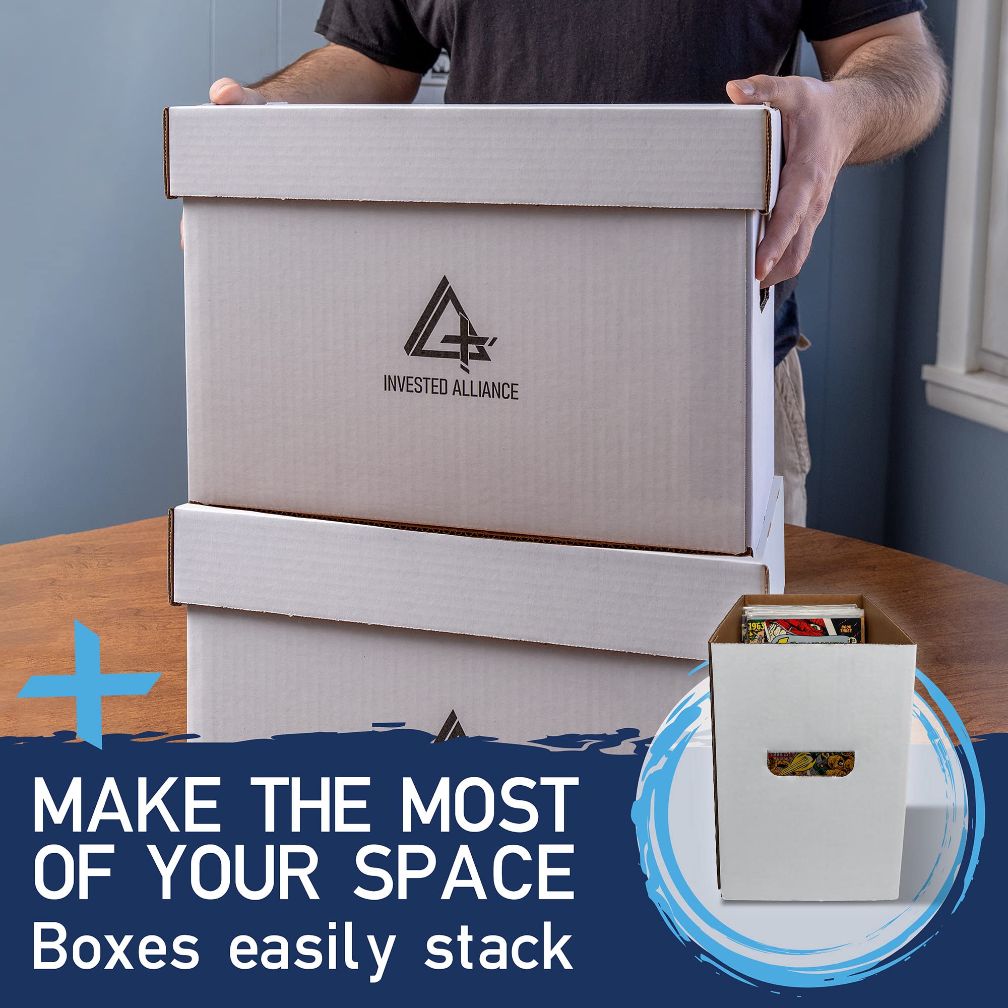 Invested Alliance Comic Book Storage Boxes | Short Cardboard Comic Book ...