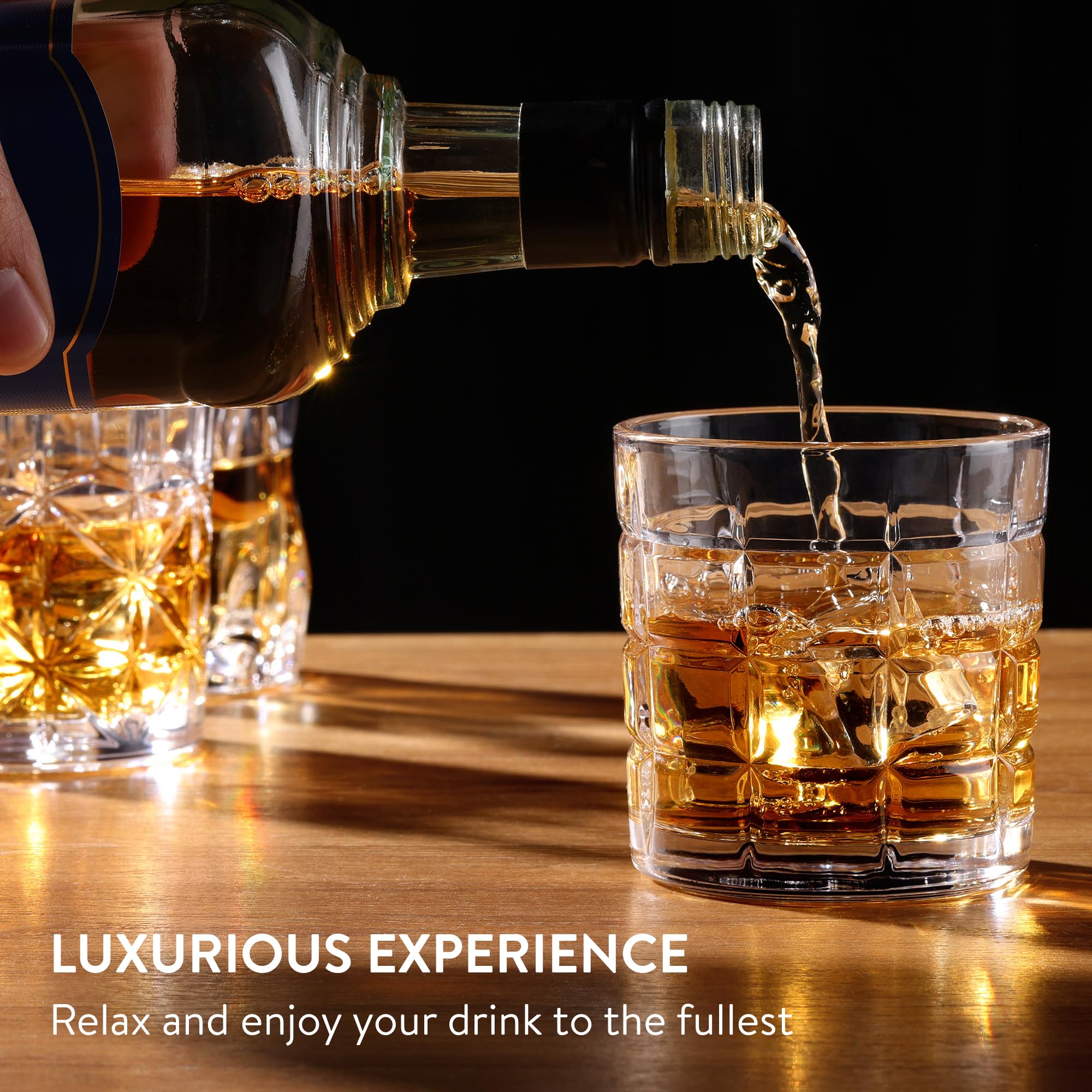 Snapklik.com : ELIXIR GLASSWARE Old Fashioned Whiskey Glasses Set ...