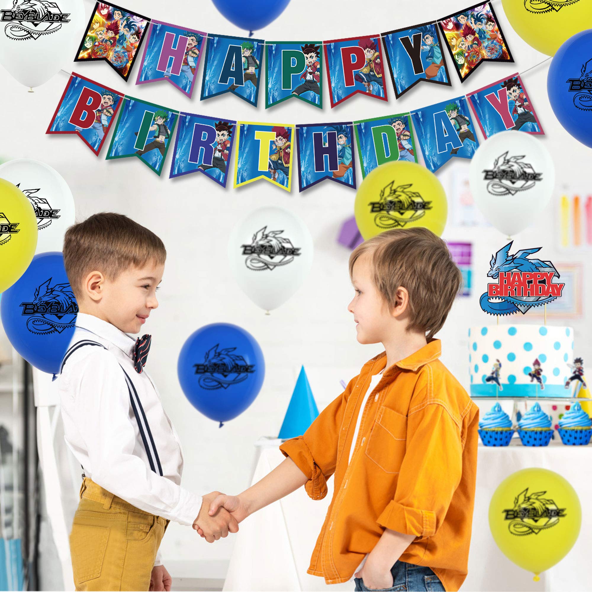 Buy Beyblade Birthday Party Supplies Set, Beyblade Theme Party ...