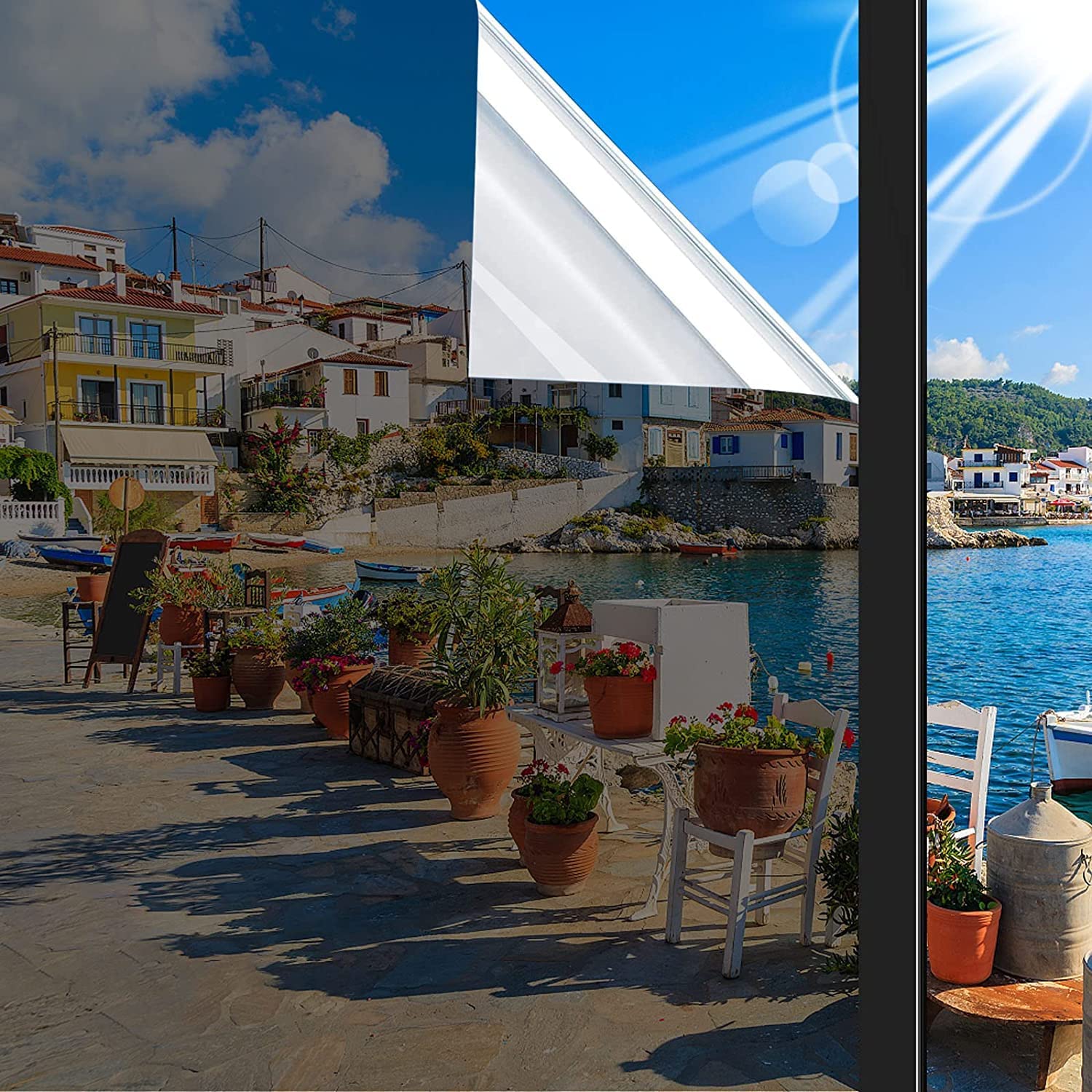 Buy Privacy Window Silver Tint Film One Side View, Sun UV Block Window ...