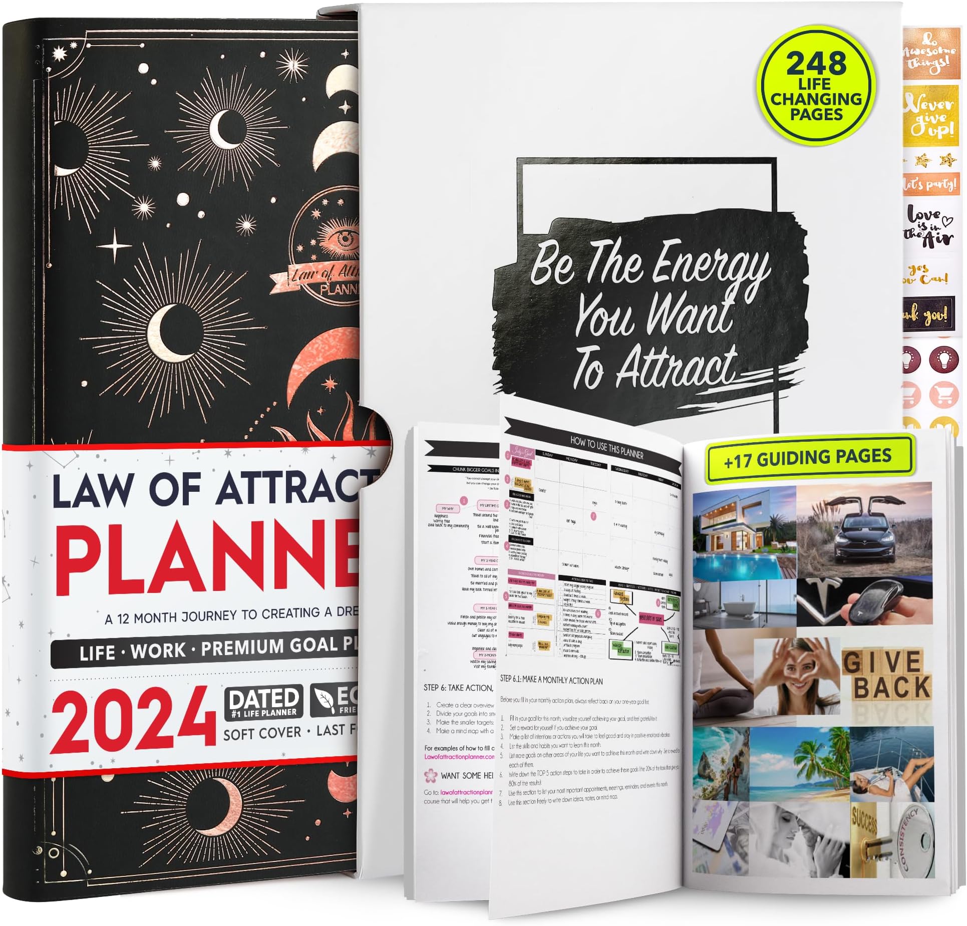 Law of Attraction Planner 2022-2023-Deluxe Weekly, Monthly Planner, 12 ...