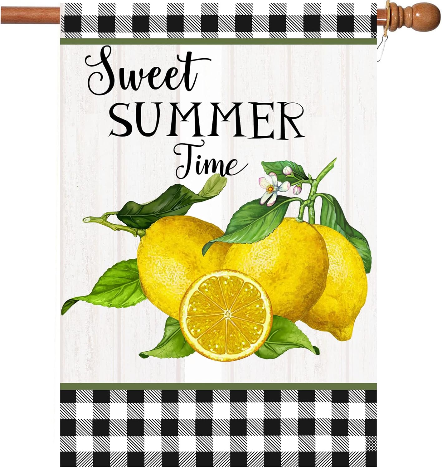 Amazon.com : Akeydeco Large Summer Flag,28x40 Inch Hello Summer House ...