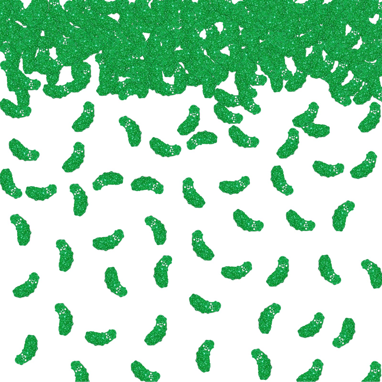 Amazon.com: 100pcs Cucumber Confetti, Green Glitter Pickle Table ...