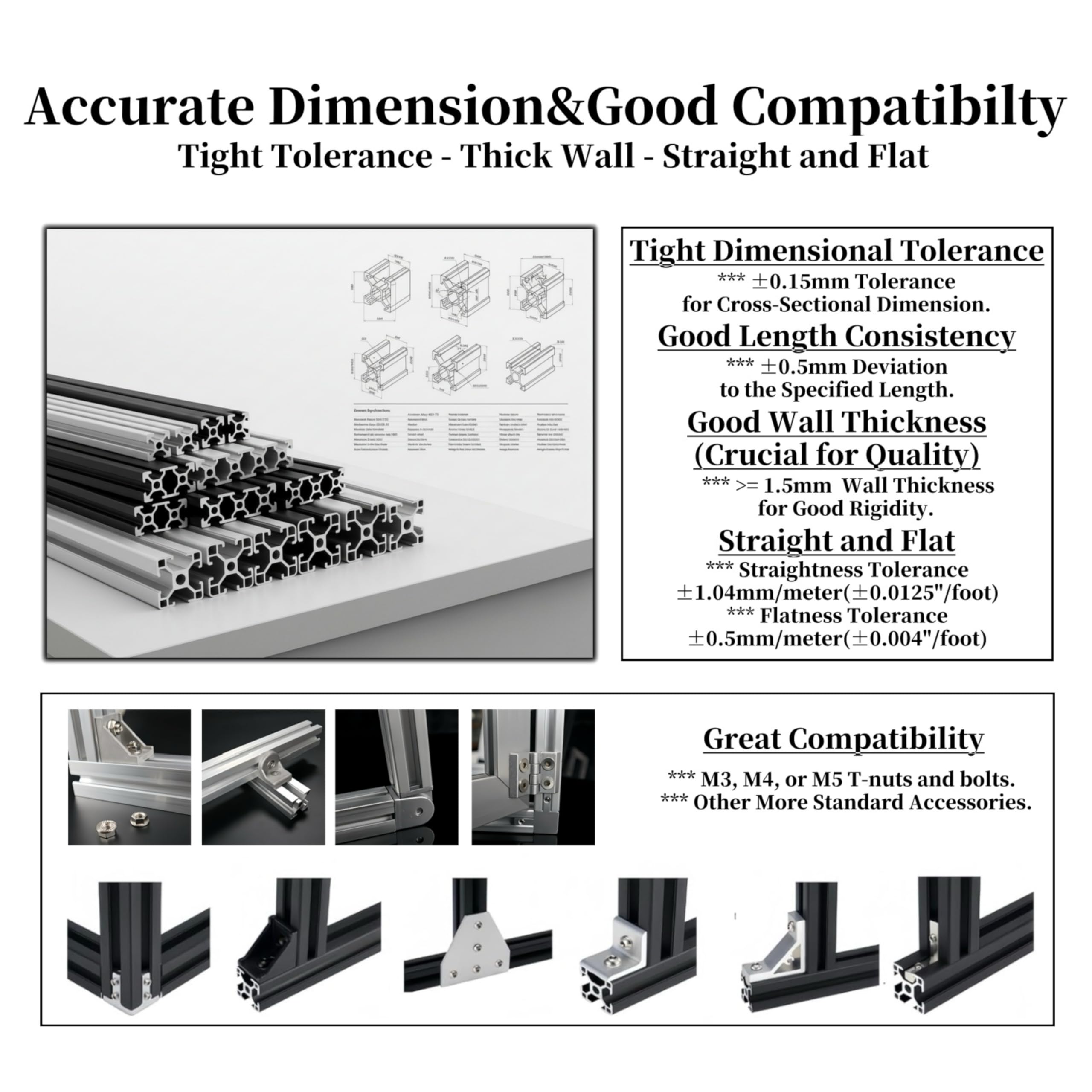 Snapklik.com : 10pcs 7.87 Inch 200mm 2020 T Slot Aluminum Extrusion ...