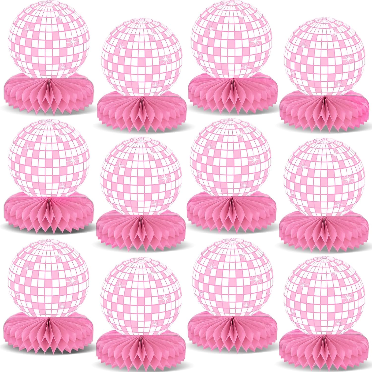 Amazon.com: 12PCS Disco Ball Party Decorations 70s Disco Table ...