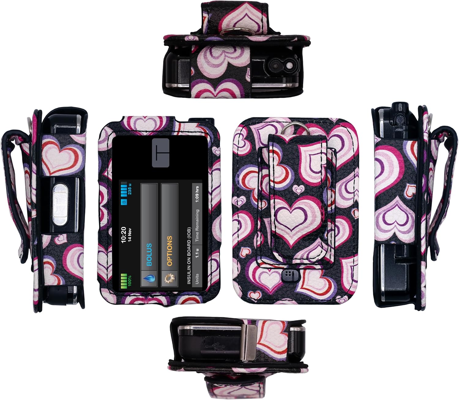 Amazon.com: Fitted Designer Leather Case with Screen Protector for ...