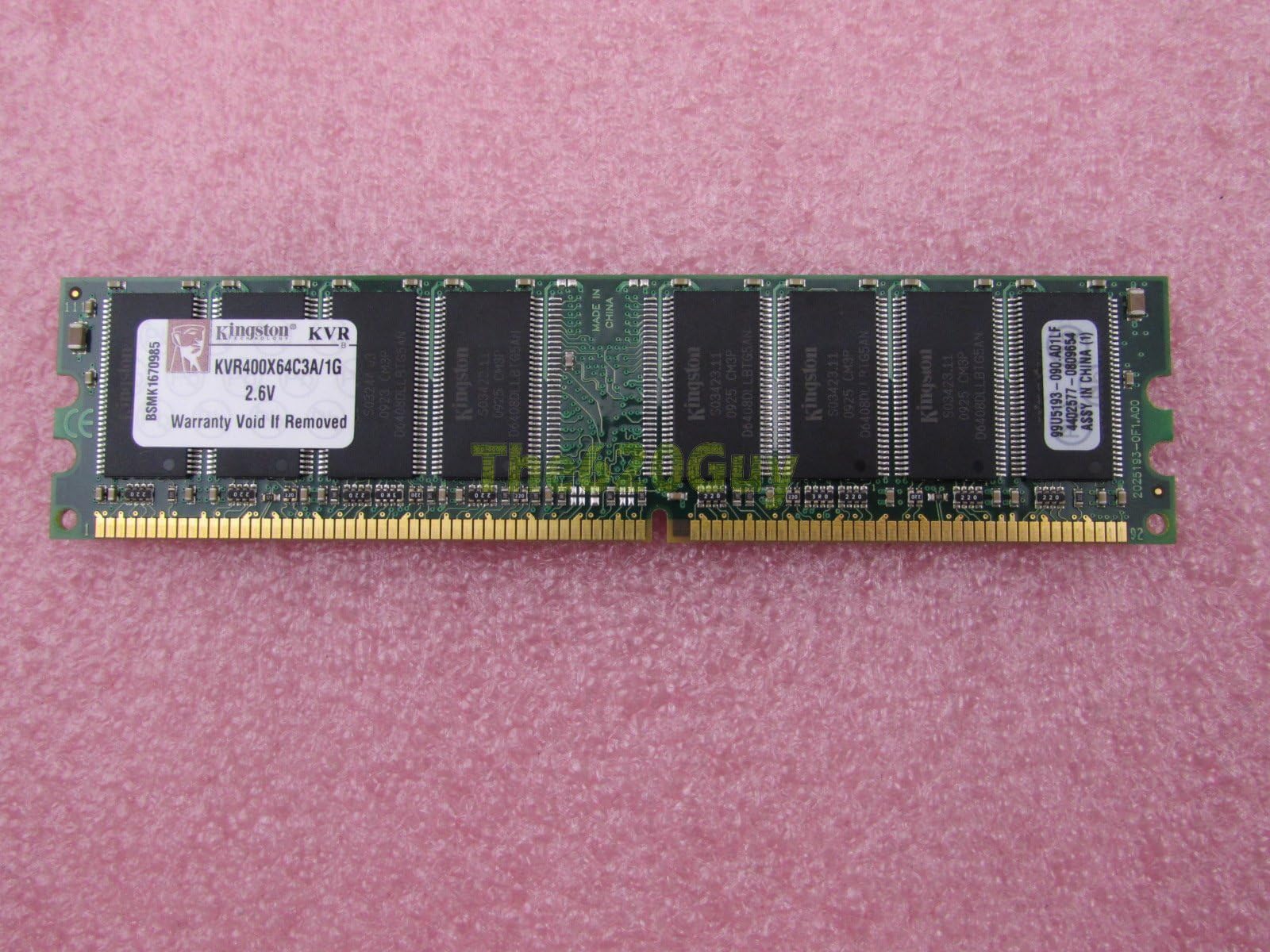 Kingston ValueRAM 512 MB 400MHz PC3200 DDR CL3 DIMM Desktop Memory ...