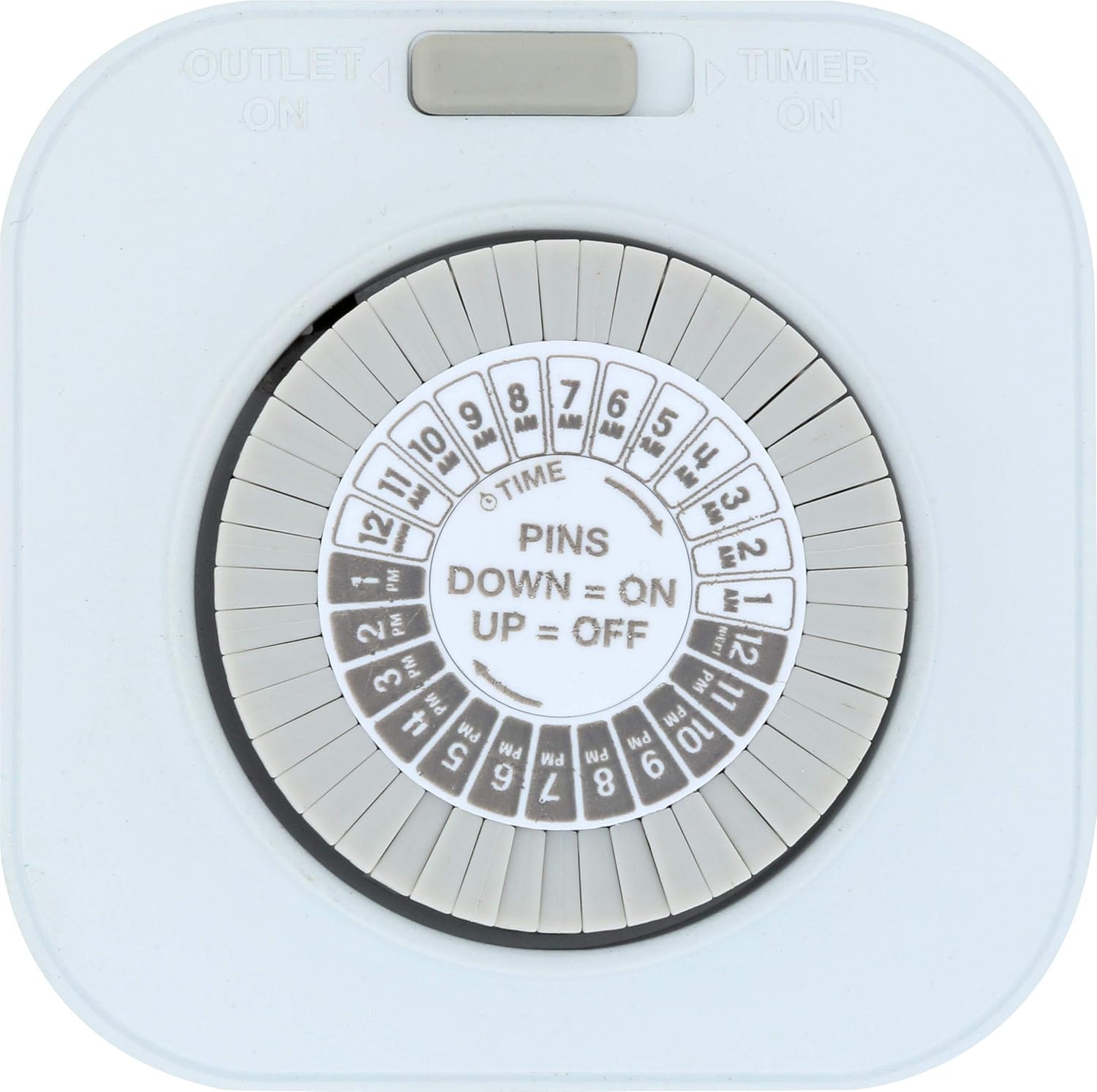 Westek TM1601DHB Daily Mechanical Timer, Single Outlet, White - Plug In ...