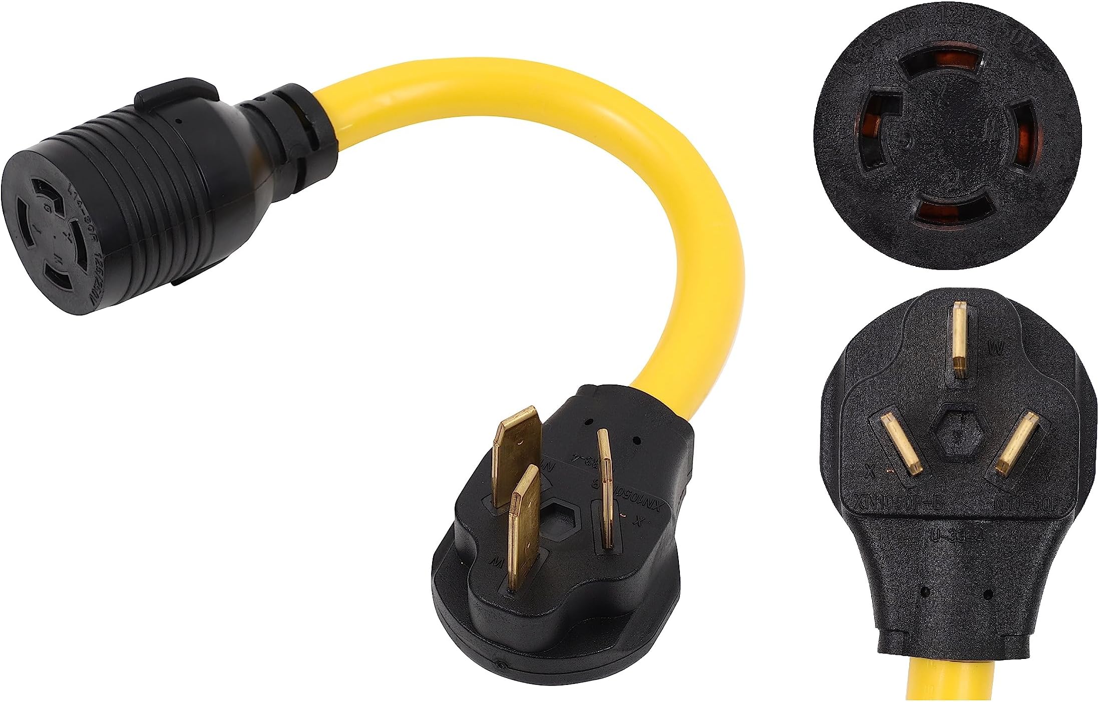 Amazon.com: ONETAK NEMA 14-50P to L14-30R 120V/240V 50 Amp 4 Prong Male ...