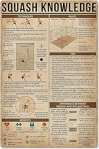 Amazon.com: Starotore Pitch Wall Decor Lacrosse Knowledge Metal Signs Vintage Hockey Players ...