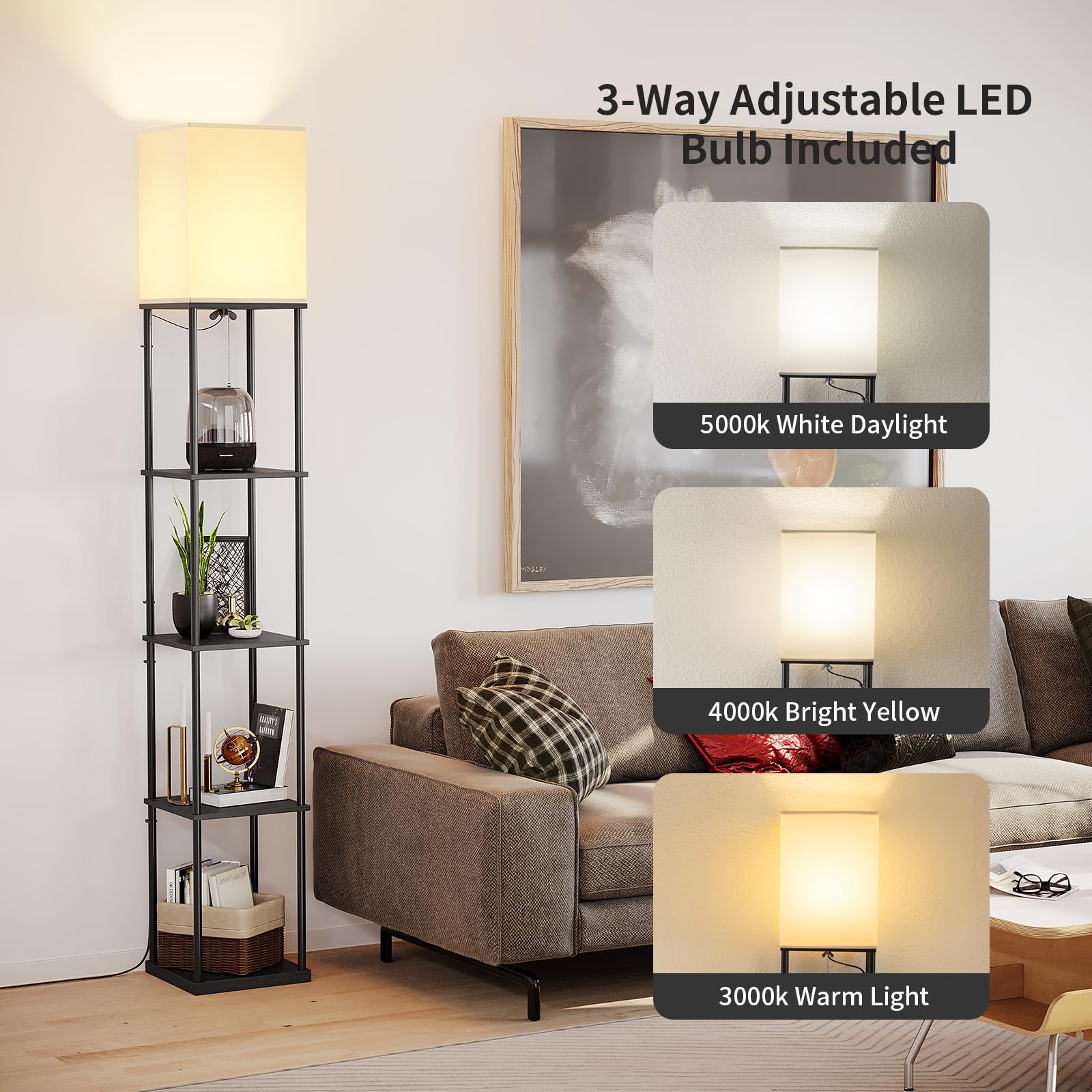 Tall Lamp Shelves