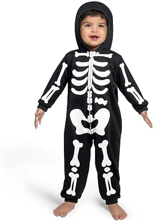 Amazon.com: Spooktacular Creations Halloween Baby Skeleton Jumpsuit ...