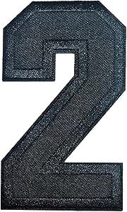 Amazon.com: HHO Black Number 2 No 2 Math Counting no 2 School Patch ...