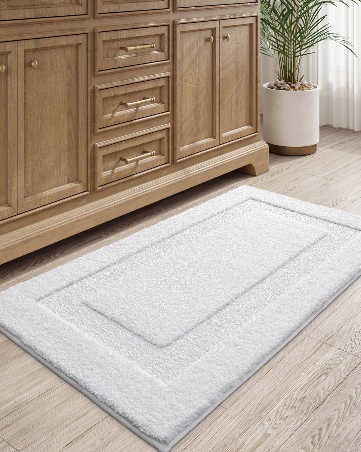 Amazon.com: LUMI Bathroom Rug, 24"x43" Soft Absorbent Bath Mat, Non ...