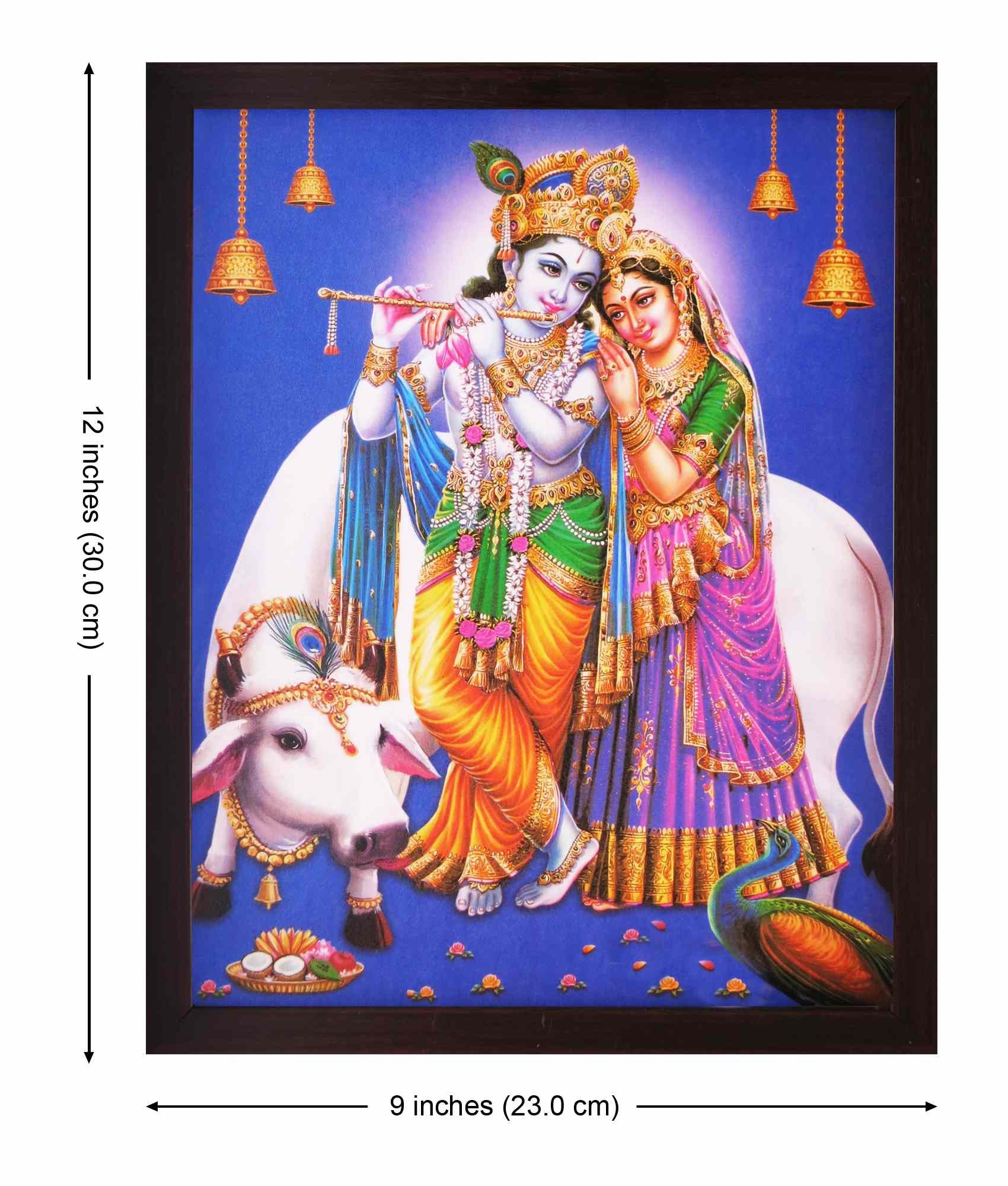 Senhor Radha Krishna Com Vaca Radha Krishna Bol, Bhaktivinoda Thakur,