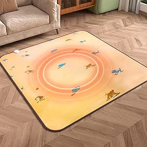 Amazon.com: Heated Floor Mat, Large Heated Rug, Carbon Crystal Heated ...