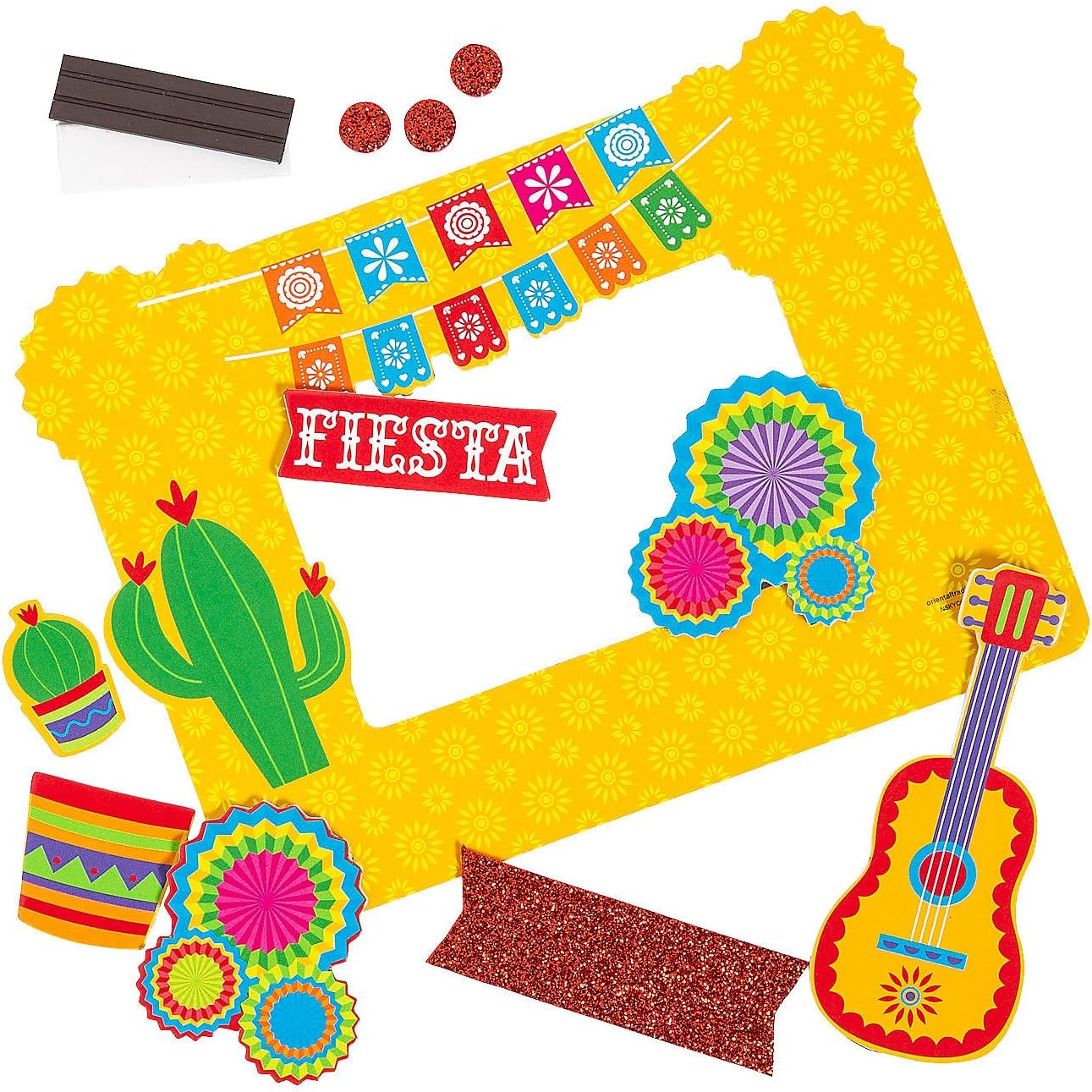 Amazon.com: Fun Express Fiesta Picture Frame Magnet Craft Kit - Makes ...