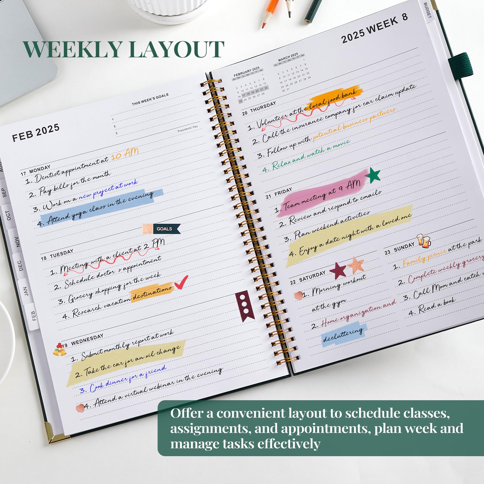 Snapklik.com : JUBTIC Academic Planner 2025, July 2024- June 2025, 8.5 ...