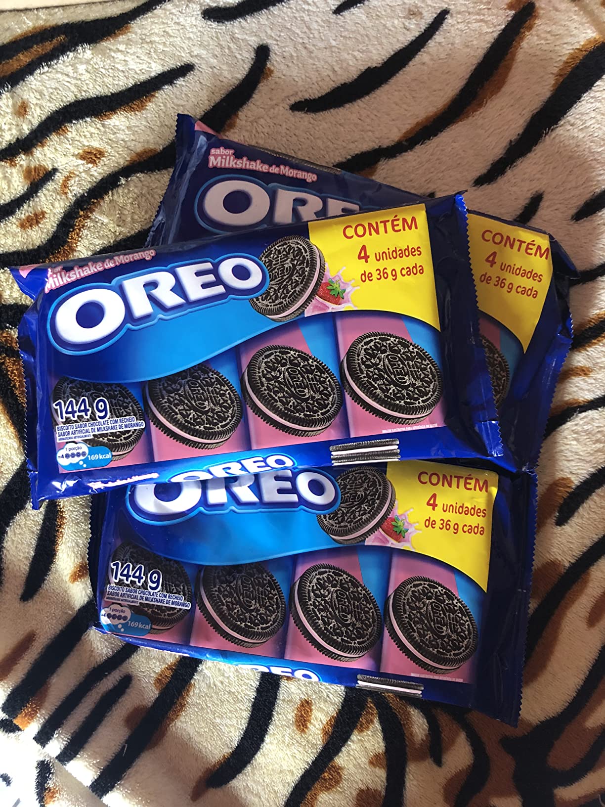 Oreo Biscoito Recheado Milkshake De Morango Multipack 144G | Amazon.com.br