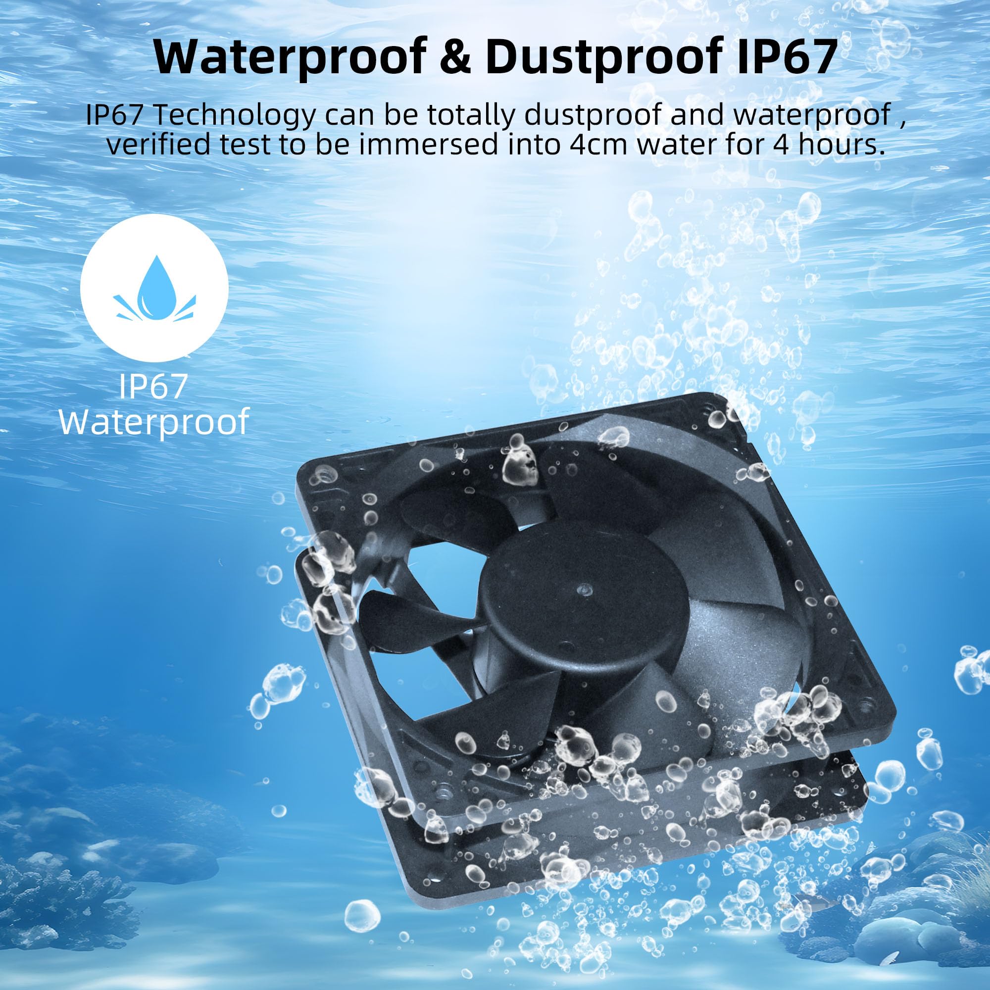 Waterproof 12 Volt Cooling Fan