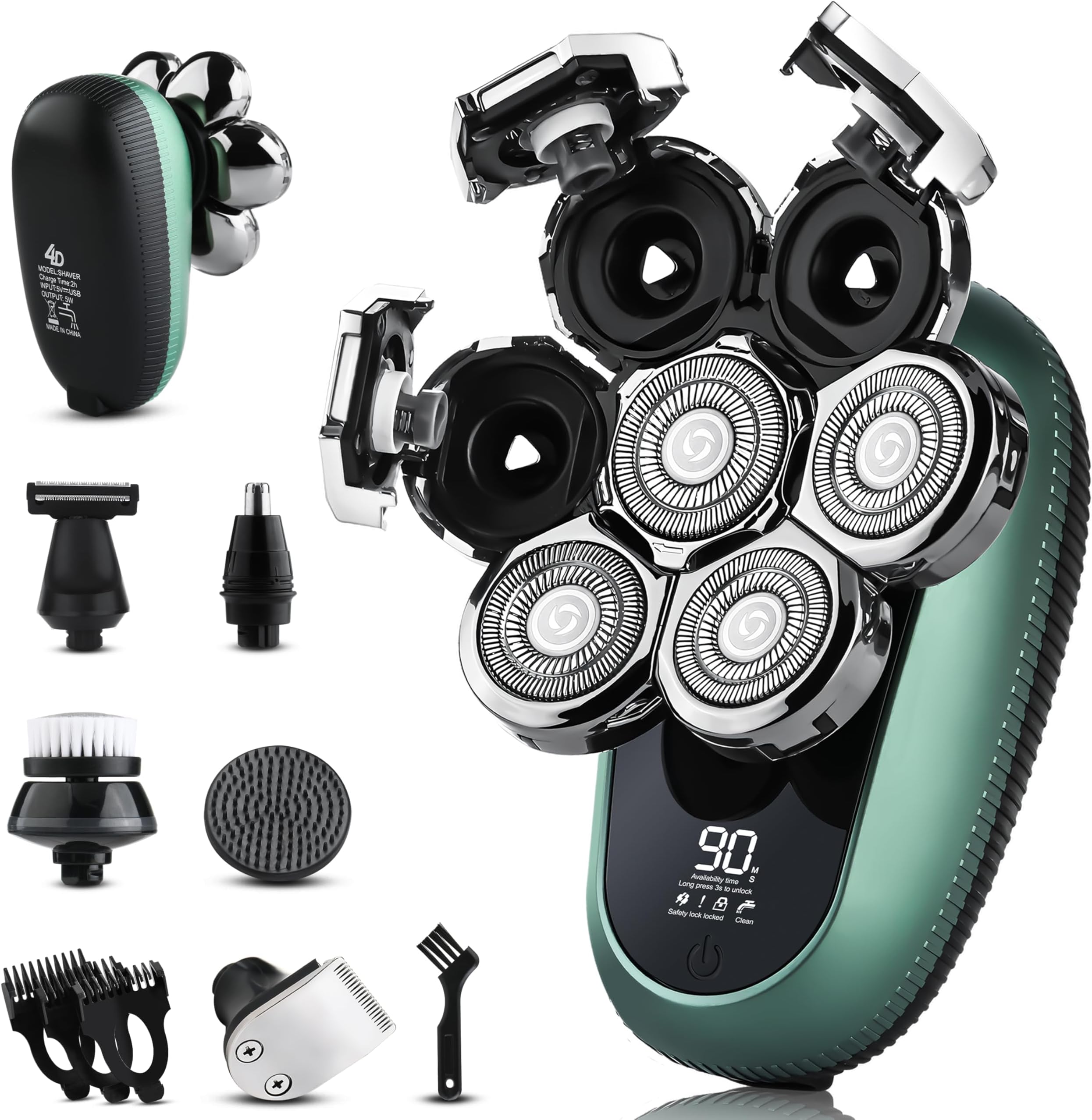 Amazon.com: 7D Head Shavers for Bald Men - Toncoke Detachable Electric ...