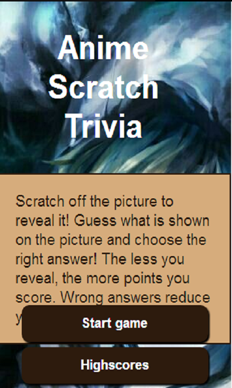 Anime Scratch Trivia - App on Amazon Appstore