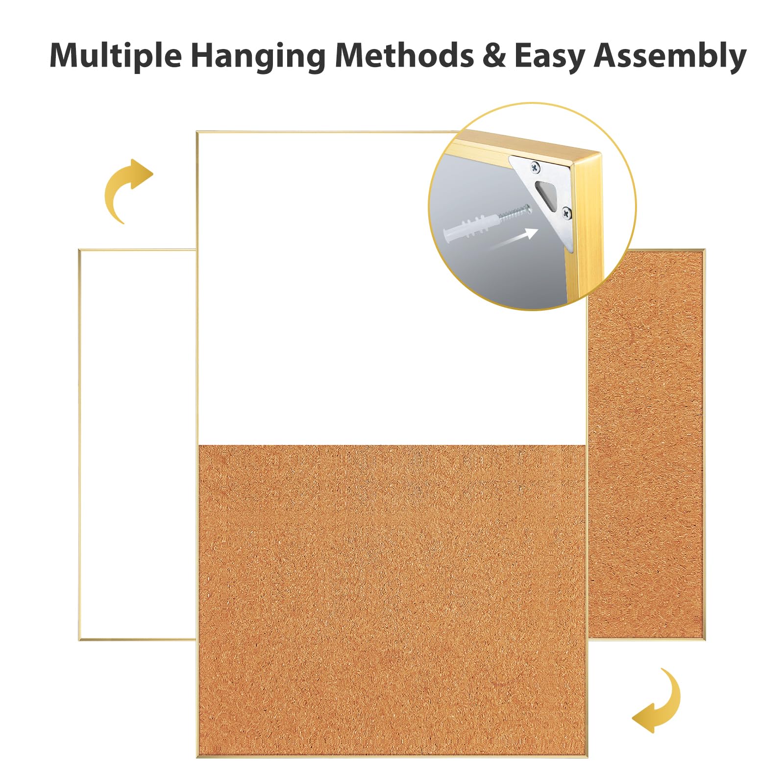 Snapklik.com : ARCOBIS Cork Board White Board Combo, Bulletin Board ...