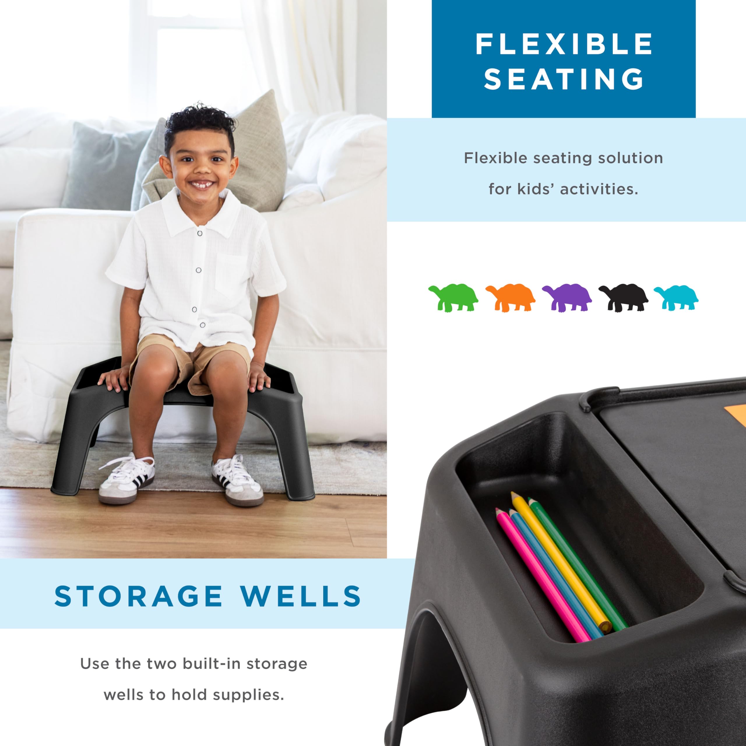 Snapklik.com : LapGear Turtle Table Kids Activity Lap Desk Tray
