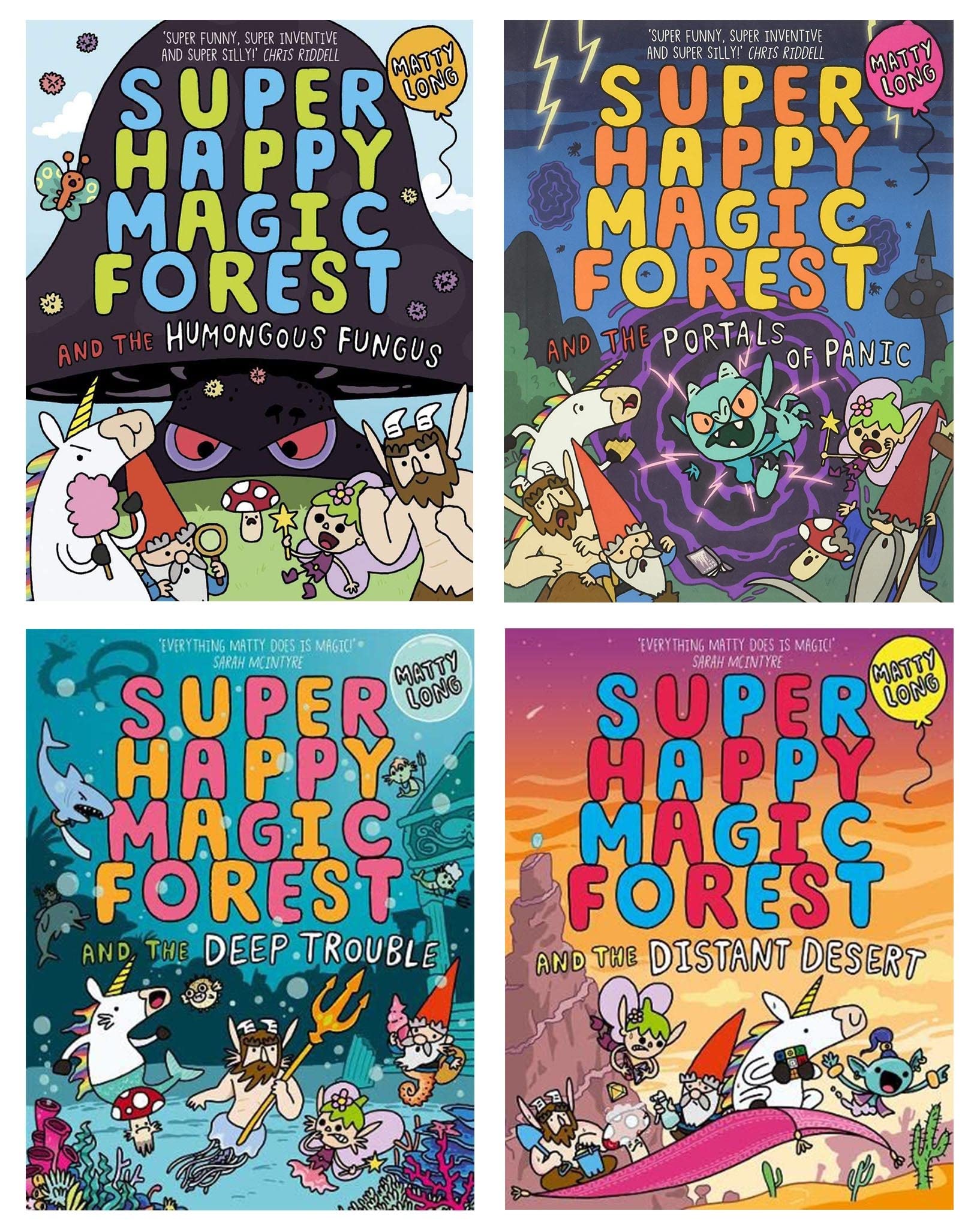 Super Happy Magic Forest Series by Matty Long 4 Books Collection Set ...