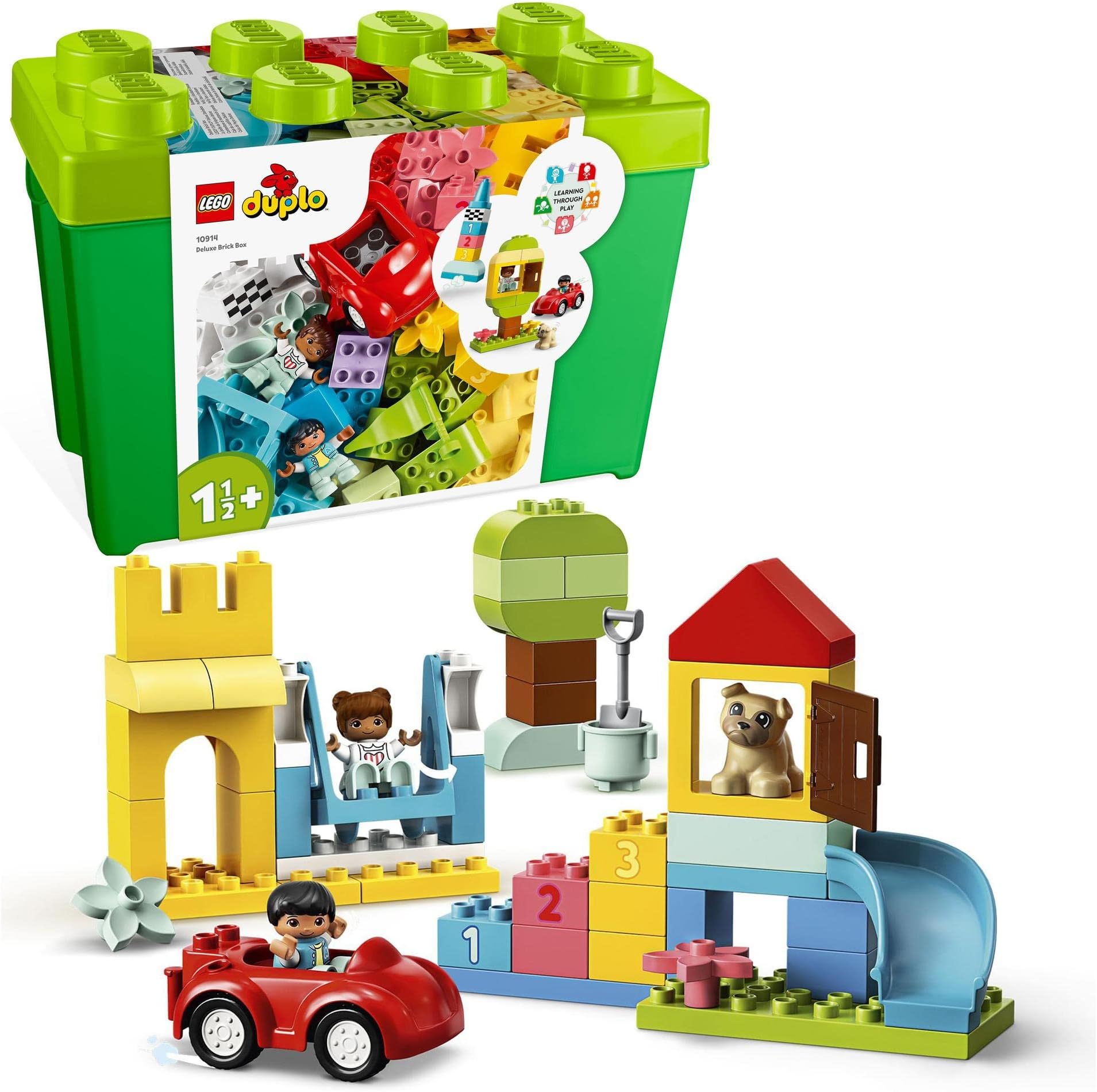 LEGO Classic Large Creative Brick Storage Box Set, Colourful Building ...