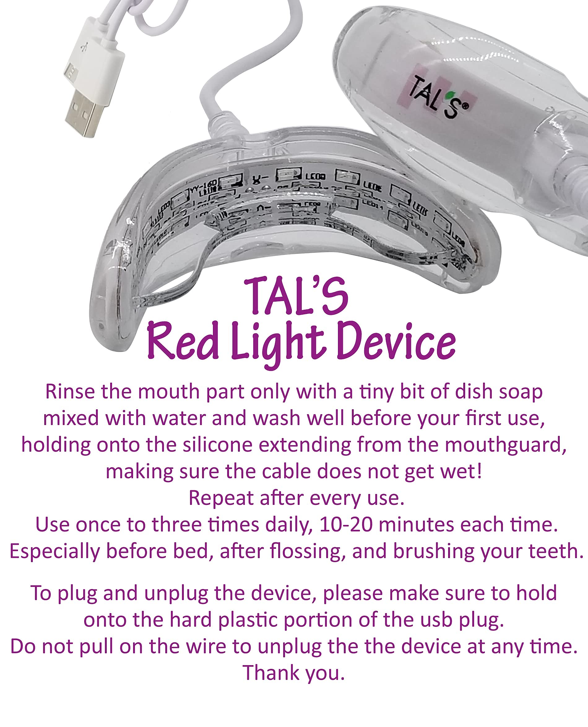 TAL’S Red Light Oral Health Dental Device | Red Light Therapy for ...