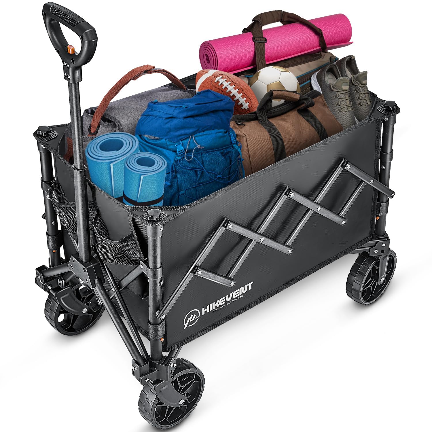Collapsible Lounge Wagon, Wagon Cart Heavy Duty Foldable with Smallest ...